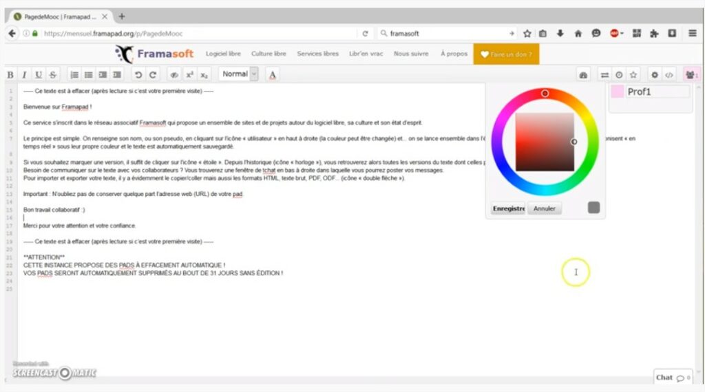 Framapad – OTA62 – Ensemble, construisons, expérimentons, partageons, apprenons